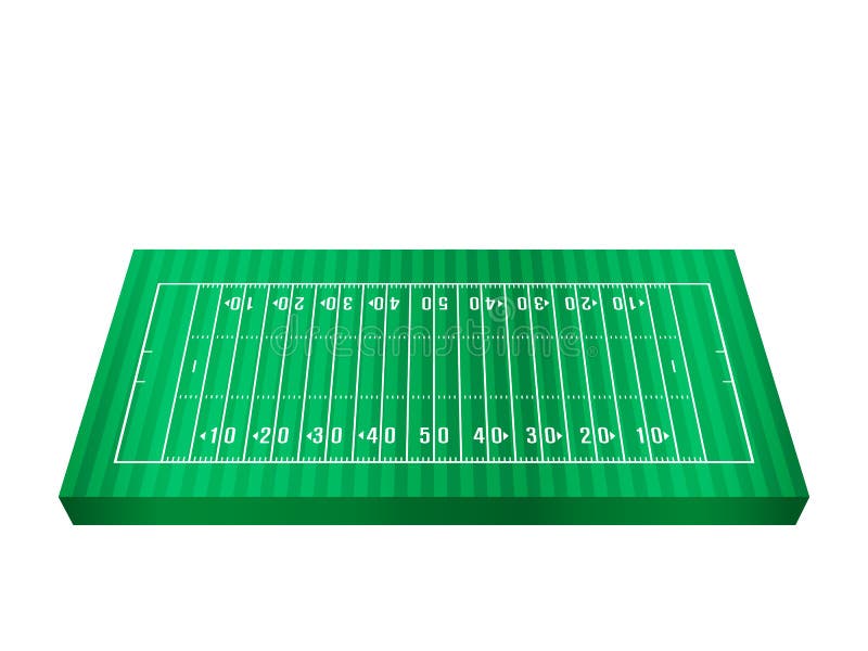 3D football field stock vector. Illustration of game, corner - 8199101