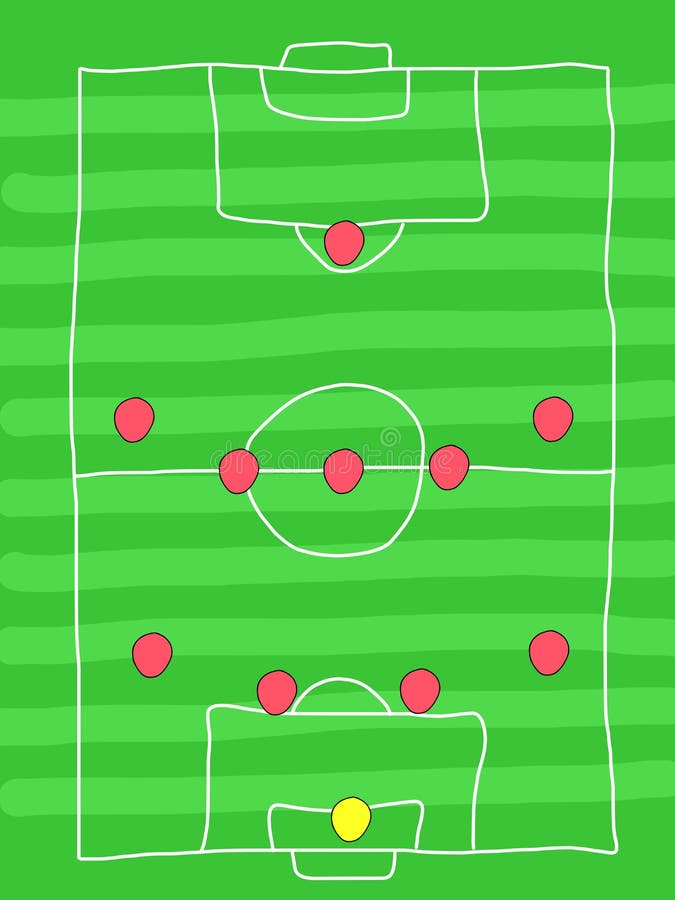 Football formation stock illustration. Illustration of strategy - 25348002