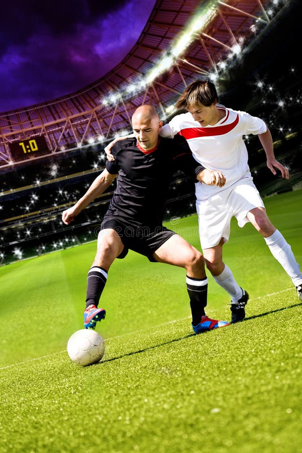Football game stock image. Image of goal, grass, foot - 24866061