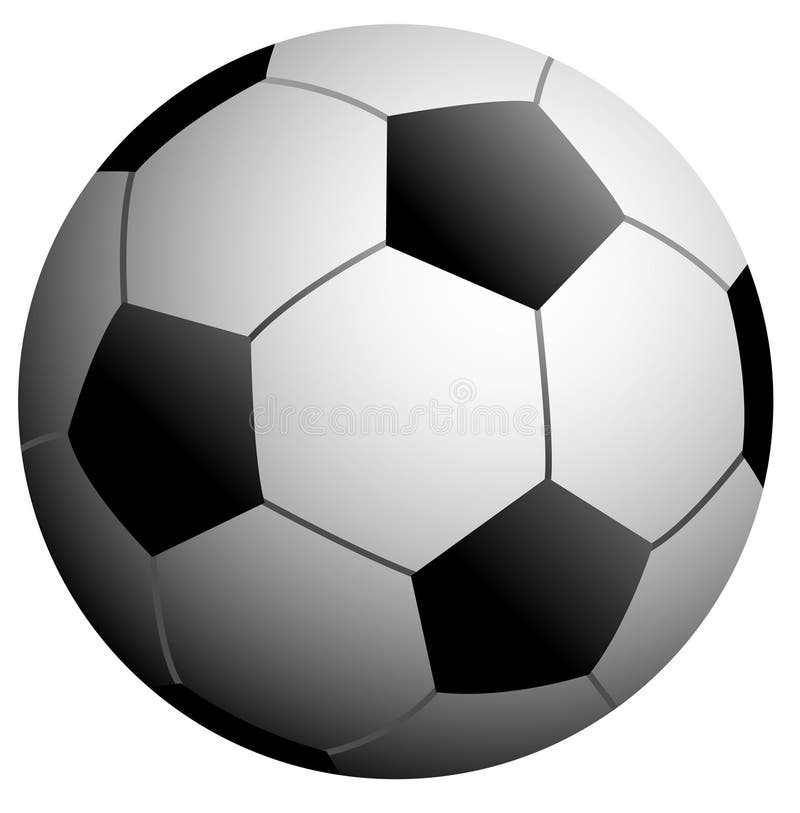 Soccer ball with shapes stock vector. Illustration of isolated - 8286142