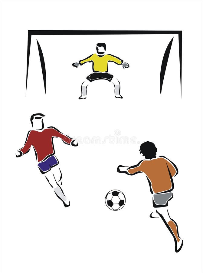 Football game stock vector. Illustration of team, grass - 35726145