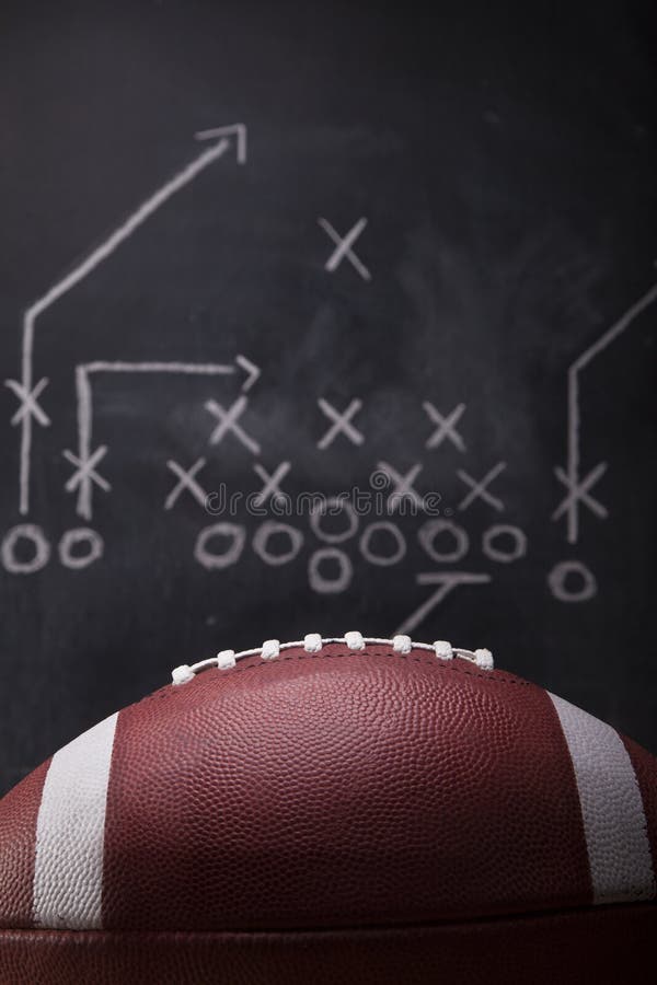 Football Game Plan stock image. Image of offense, drawing - 26376283