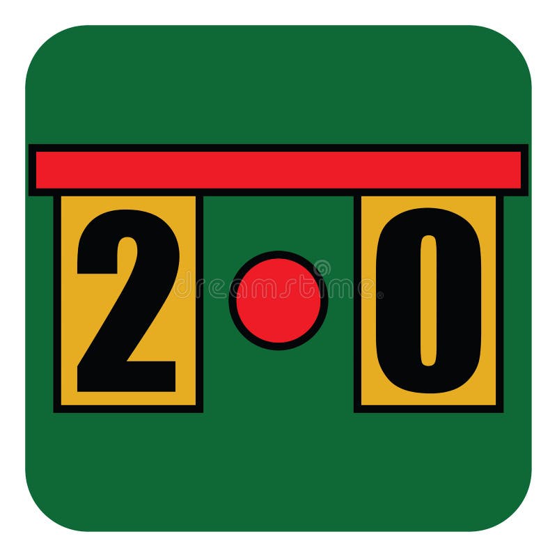 Football game score, icon stock vector. Illustration of score - 261070318