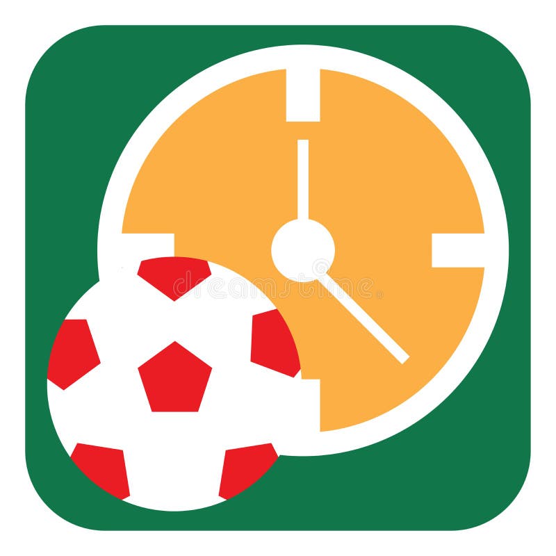 Football time, icon stock vector. Illustration of player - 259785410