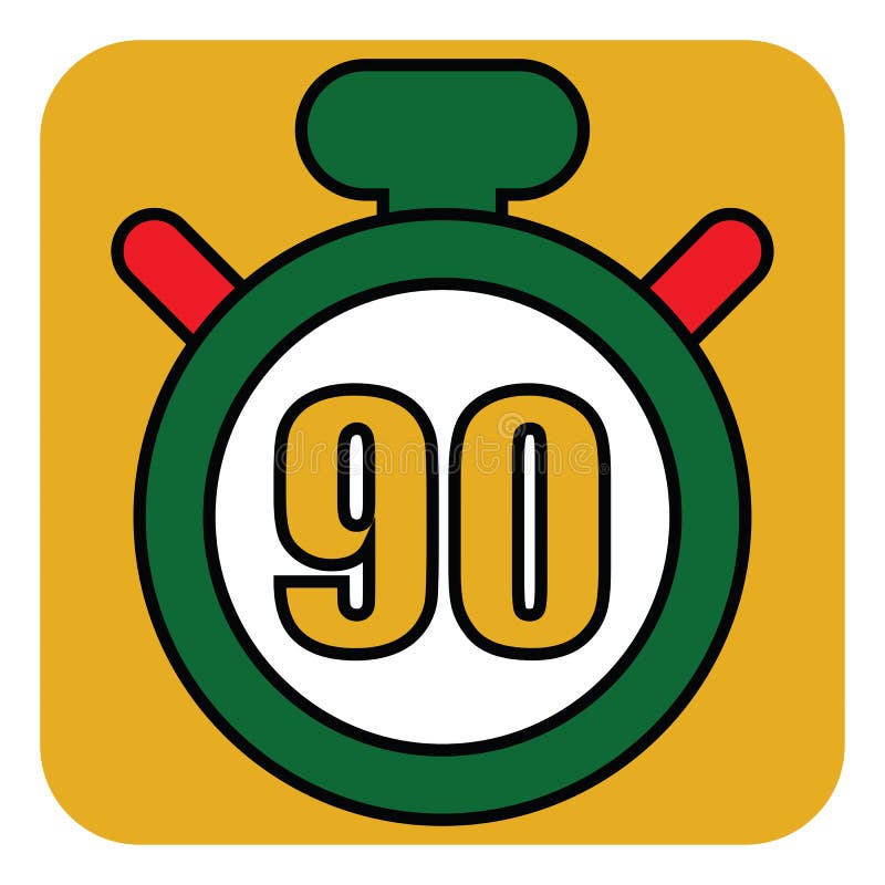 Football game time, icon stock vector. Illustration of icon - 261070337