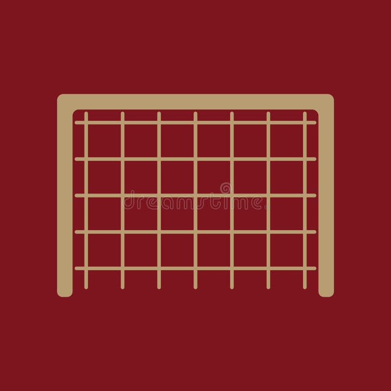The Football Gate Icon. Soccer Symbol Stock Vector - Illustration of ...