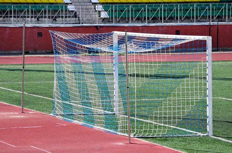 Football gate. stock image. Image of football, grass - 33018901
