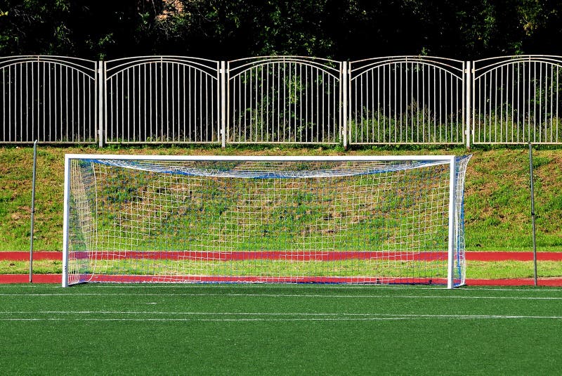 Football gate. stock image. Image of football, grass - 33018901