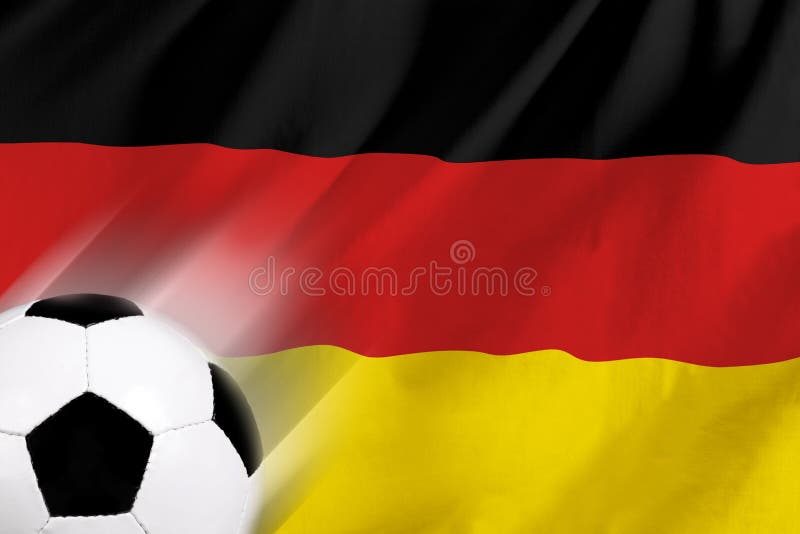 German Soccer Flag Illustration Stock Illustration - Illustration of ...