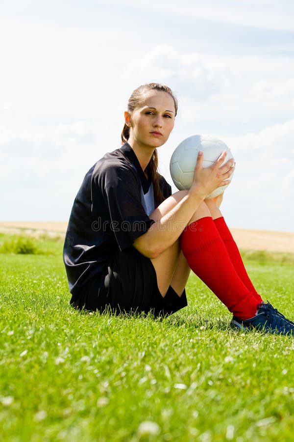 Football girl 1 stock image. Image of football, sports - 5706879