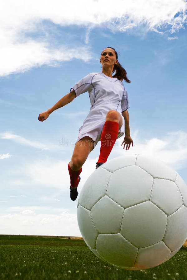 Football girl 2 stock photo. Image of sports, girl, ball - 5714586