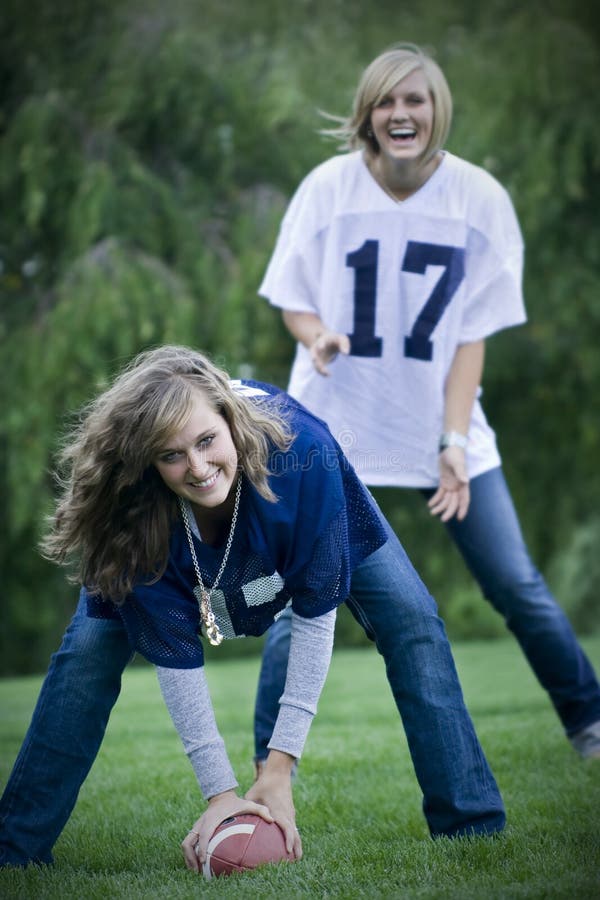 Football Girls stock image. Image of blonde, athletes - 6570041