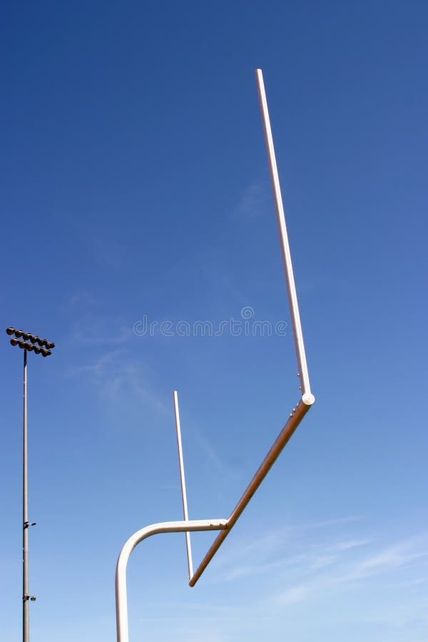 Football Field Goal Posts Vintage Stock Image - Image of poles, sepia ...