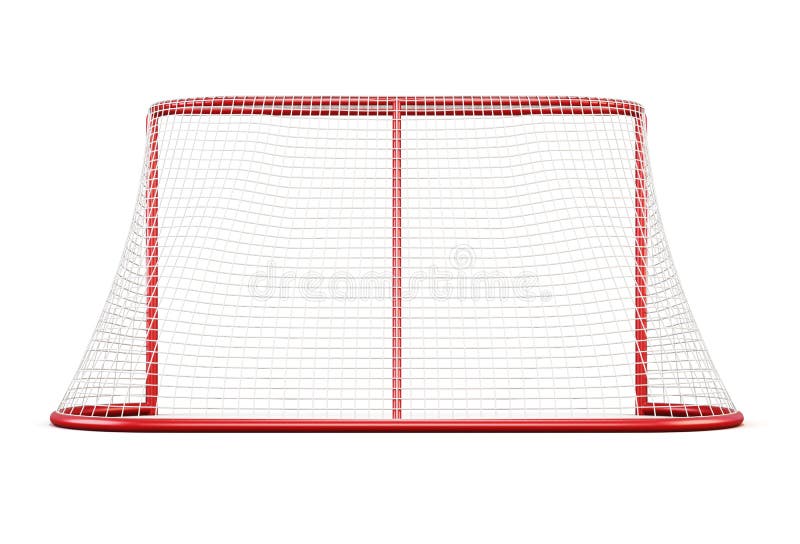 Football Goal Back View on White Background. 3d Renderi Stock ...