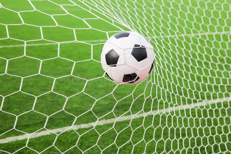 Soccer Ball Going Into The Goal