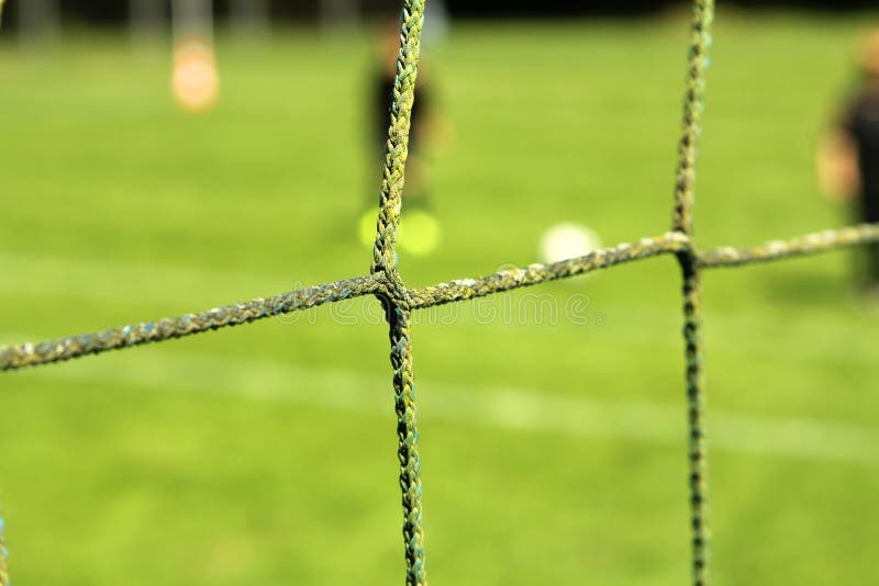 The football goal net stock photo. Image of field, horizontal - 41365854