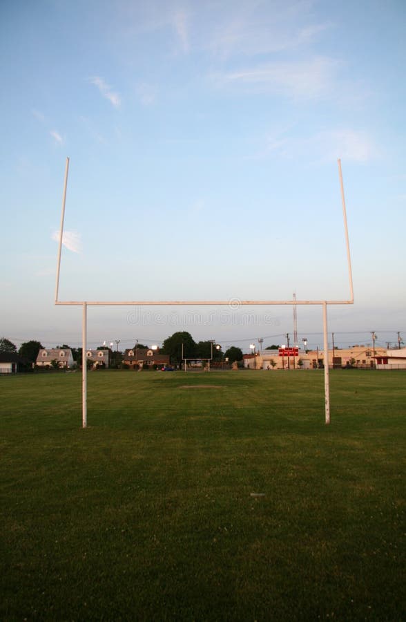 Football goal post stock image. Image of stadium, football - 1721451