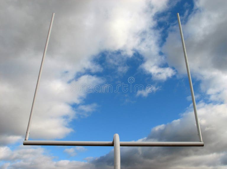Football goal post stock image. Image of stadium, football - 1721451