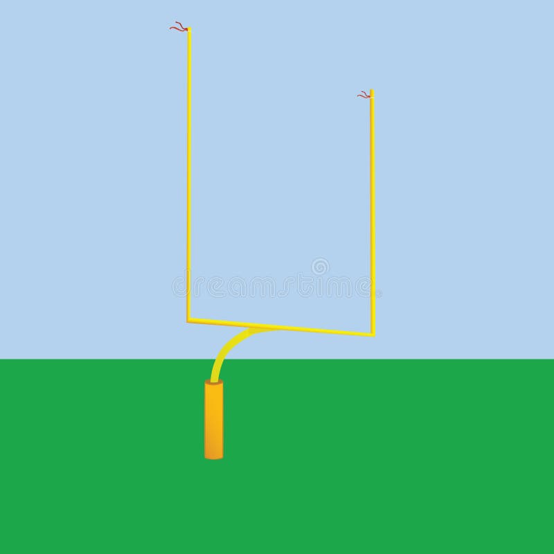 Football goal post stock vector. Illustration of vector - 6140328