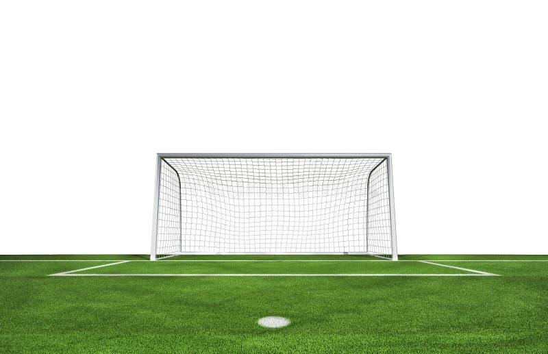 Football Goal at the Stadium with Green Grass Stock Image - Image of ... Football Goal at the Stadium with Green Grass Stock Image - Image of ...