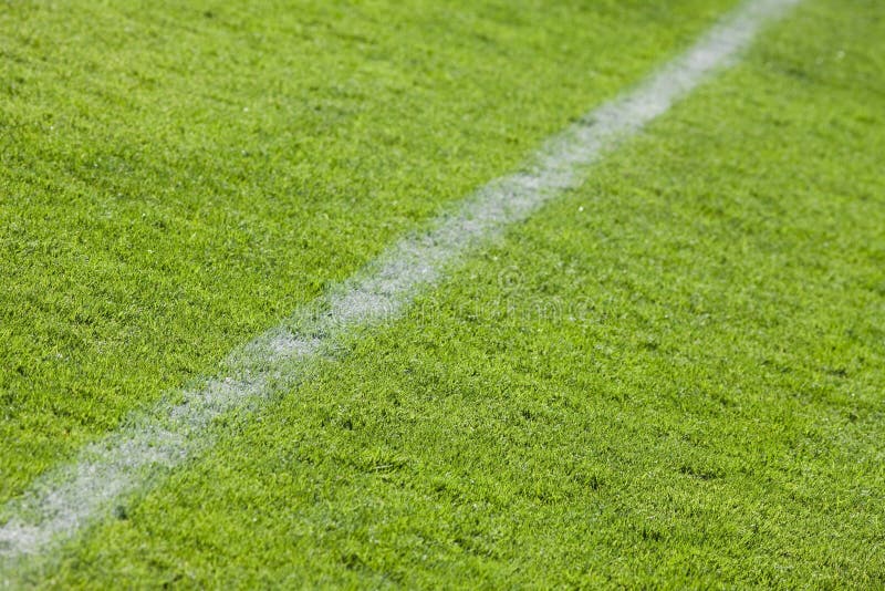 Football grass field stock image. Image of atmosphere - 14155949