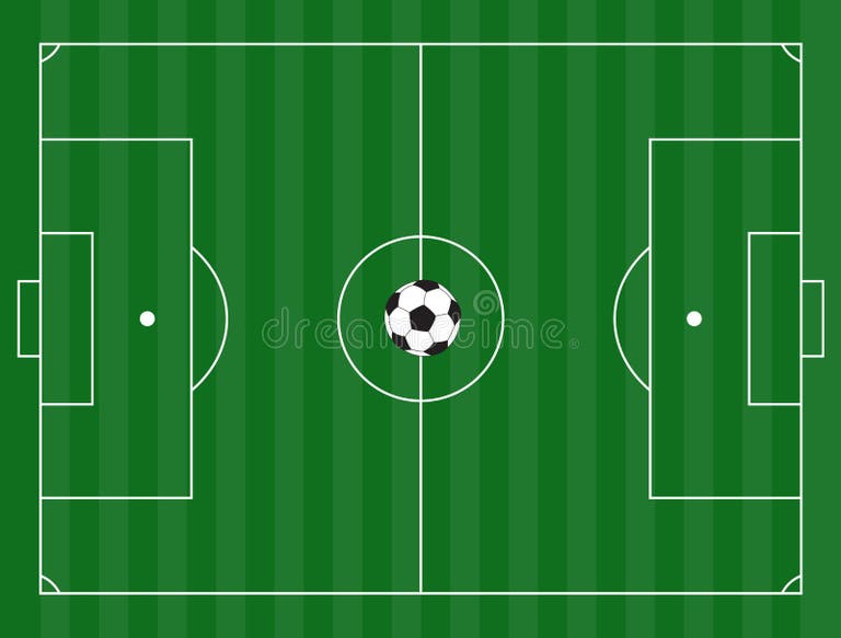 Aerial View Football Court Stock Illustrations – 617 Aerial View ...