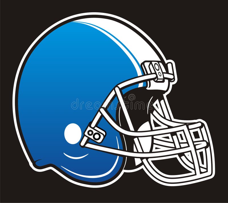 Modern Football Helmet Illustration Stock Vector - Illustration of ...