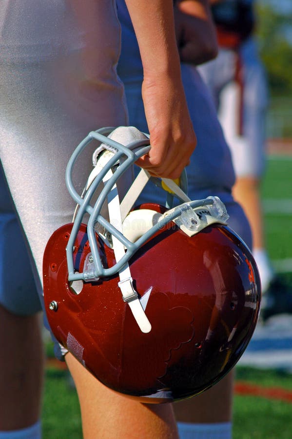 Football helmets stock photo. Image of play, helmet, punting - 2483922