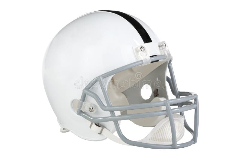 Red Football Helmet Side View Stock Photo - Image of path, protection ...