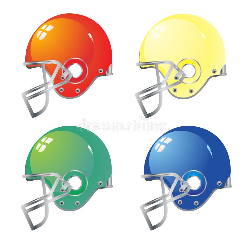 Football helmet stock vector. Illustration of player - 34750592