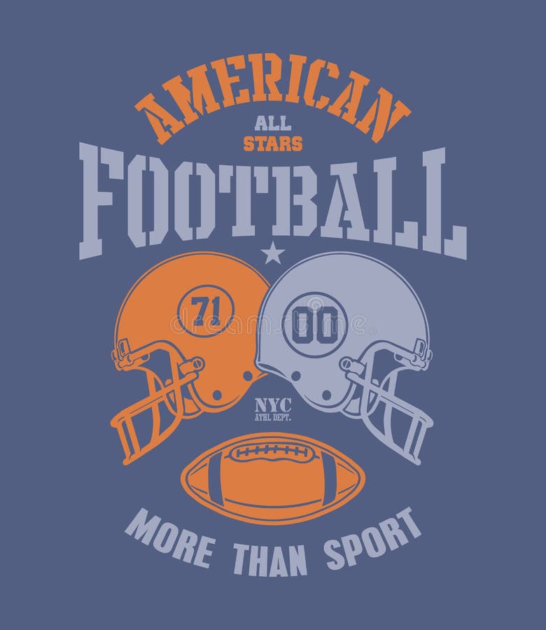 Football Helmet Stylized Vector Illustration Stock Vector ...