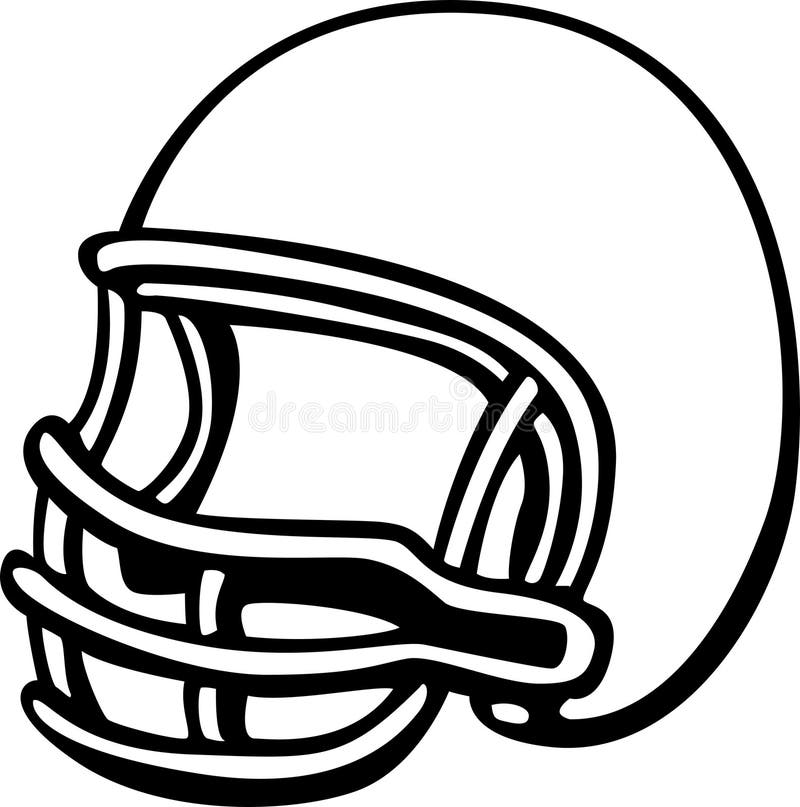 Modern Football Helmet Illustration Stock Vector - Illustration of ...