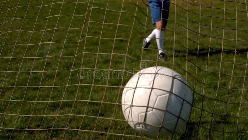 Football Hitting the Back of the Net Stock Video - Video of 1080p ...