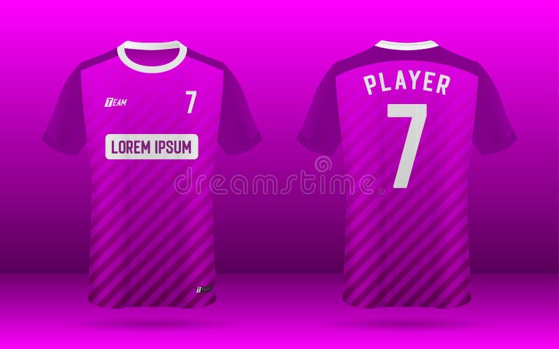 Football Jersey Front and Back Design Template Stock Vector ...