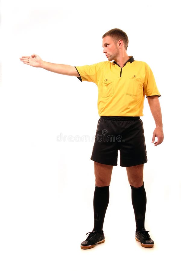 Football judge stock image. Image of finger, ball, money - 8653635