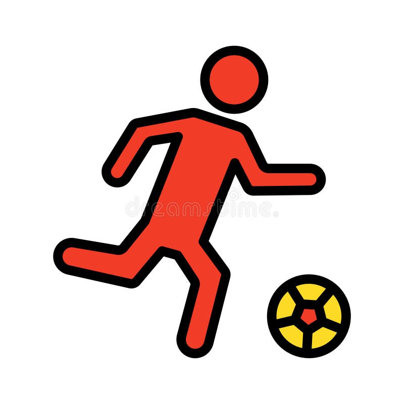 Football, Kick Isolated Vector Icon that Can Be Easily Modified or ...