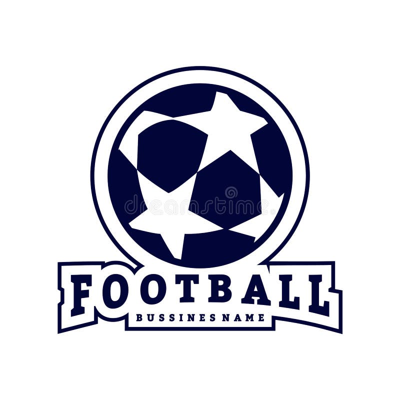 Football Logo Design Vector. Football Logo Concepts Stock Vector ...