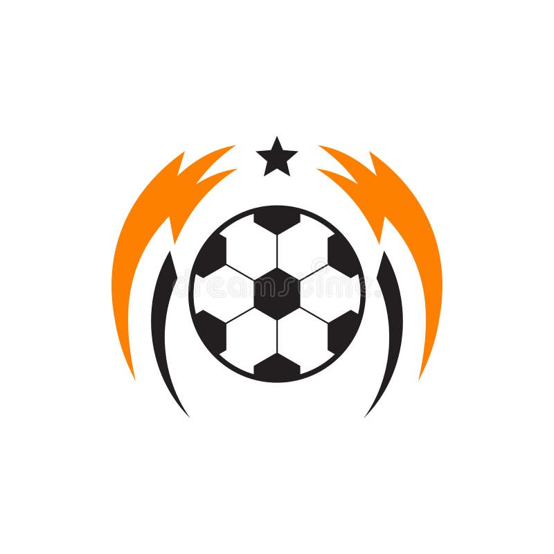 Football Logo Design Vector Template Stock Vector - Illustration of ...