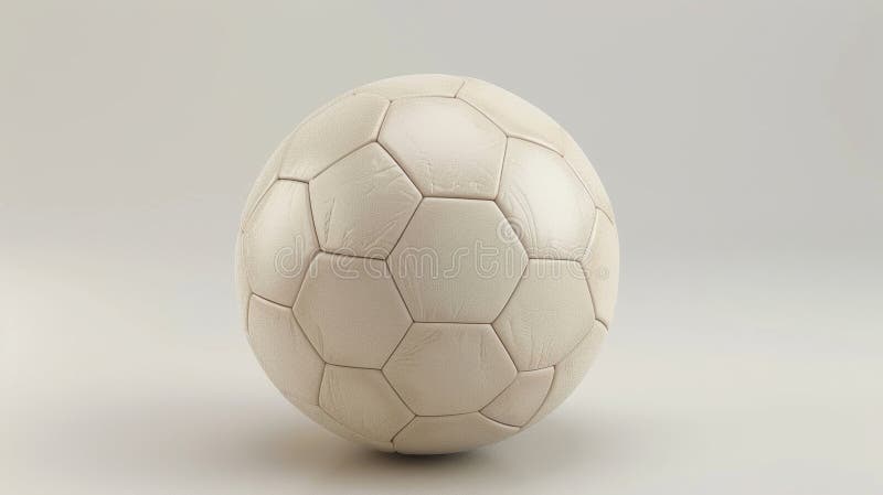 Football Made of White Leather. Stock Image - Image of soccer, sport ...