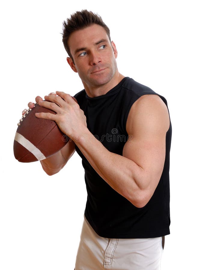 Football man stock photo. Image of attractive, body, handsome - 1894456