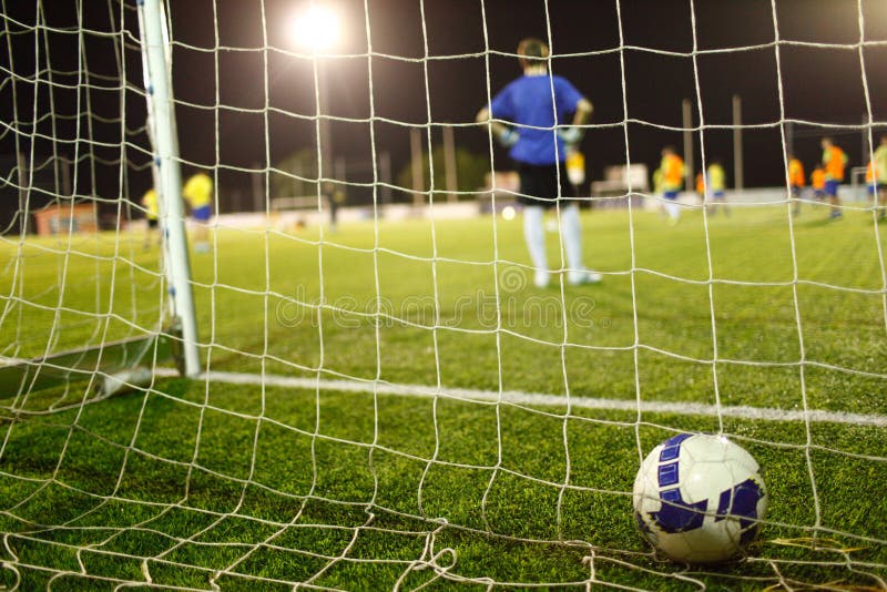 Football Match during Training Stock Photo - Image of victory, goal ...