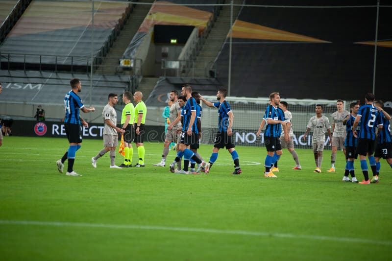 Football Match of UEFA Europa League Shakhtar Vs Inter on Esprit Arena ... Football Match of UEFA Europa League Shakhtar Vs Inter on Esprit Arena ...