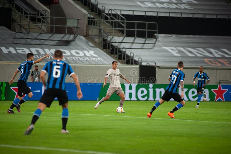 Football Match of UEFA Europa League Shakhtar Vs Inter on Esprit Arena ... Football Match of UEFA Europa League Shakhtar Vs Inter on Esprit Arena ...