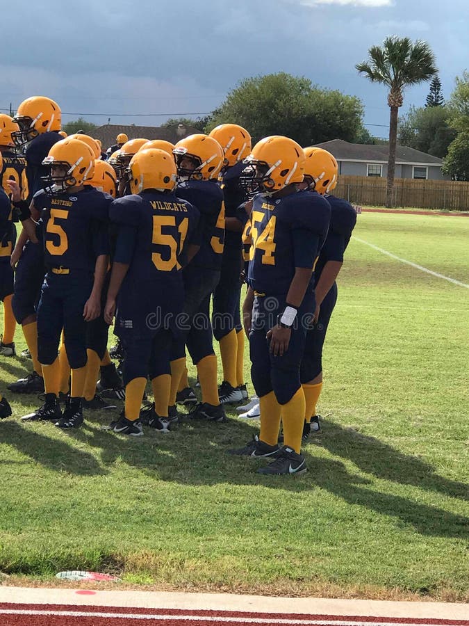 Football Middle School Team Editorial Stock Image - Image of school ...