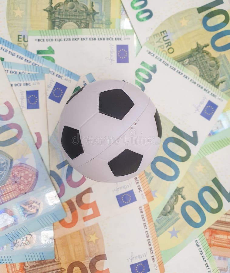 Football and money stock photo. Image of money, european - 264361516