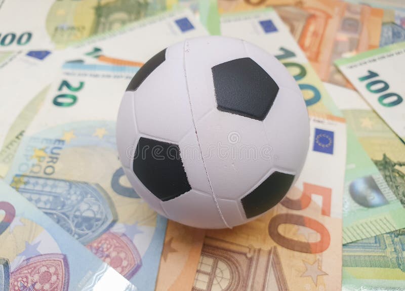 Football and money stock image. Image of euros, euro - 268438141