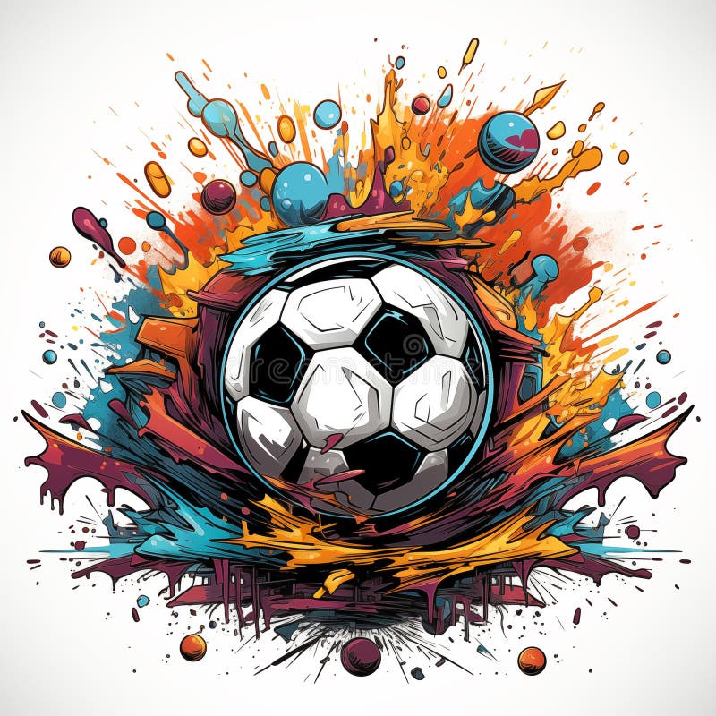 Football Monsters. Doodle Style Stock Illustration - Illustration of ...
