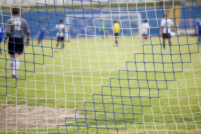 Football net stock image. Image of closeup, post, football - 35550007