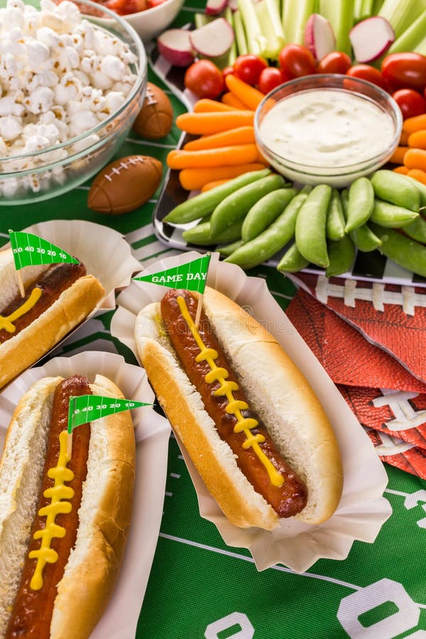 Football party stock image. Image of vegetable, simple - 88415759