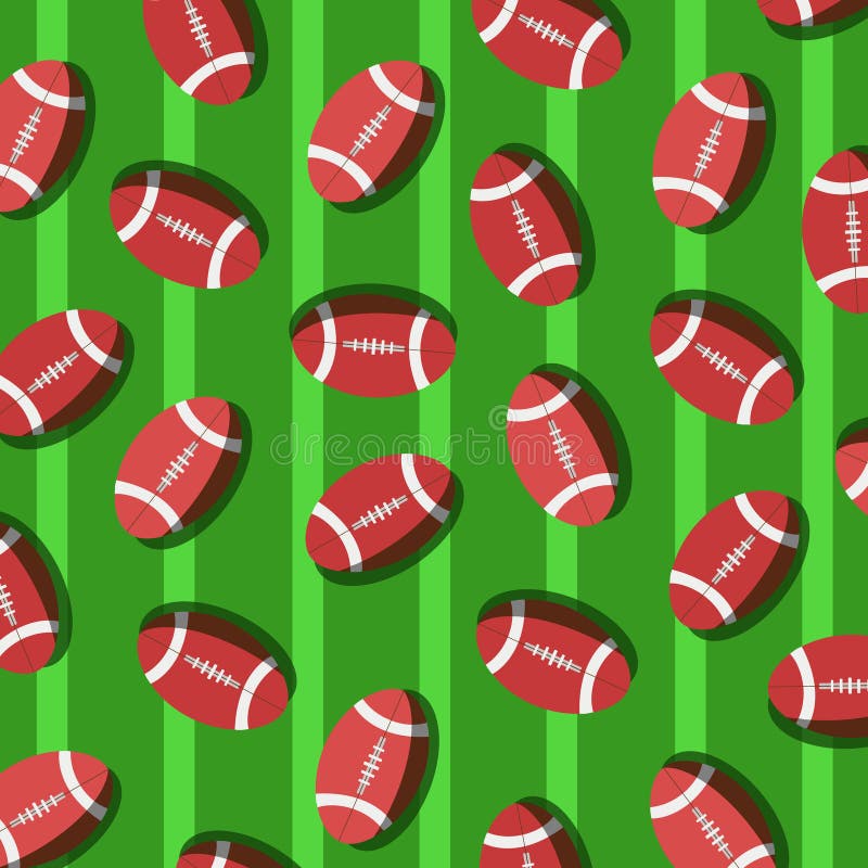Football Pattern Background Vector Illustration Stock Vector ...